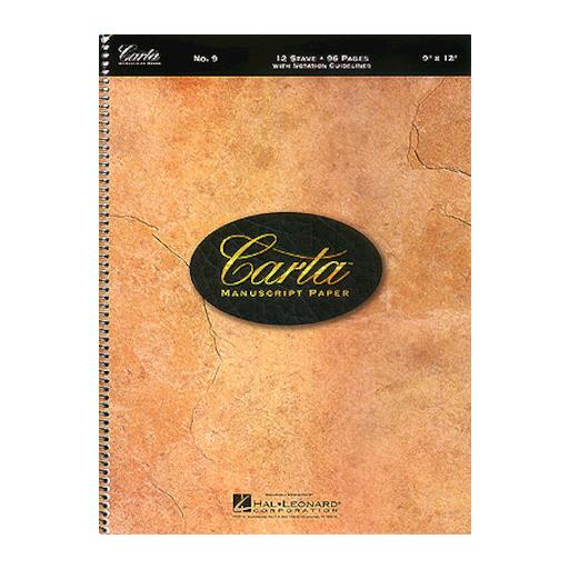 Ernie Williamson Music - Carta Manuscript Paper No, 9 Basic Spiralbound